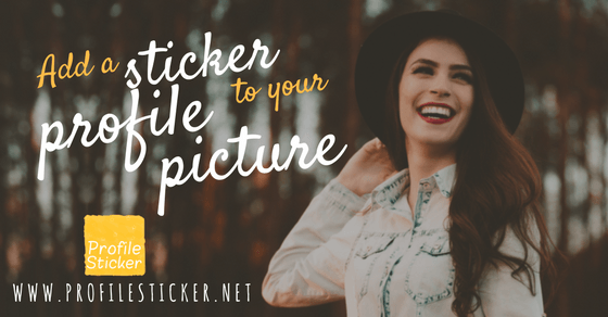 Profile Sticker | Add a sticker to your profile picture in just 4 easy ...
